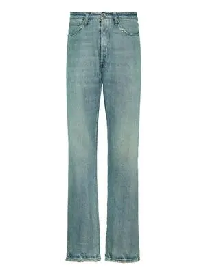 MAISON MARGIELA Straight Leg Denim Pants - Blue