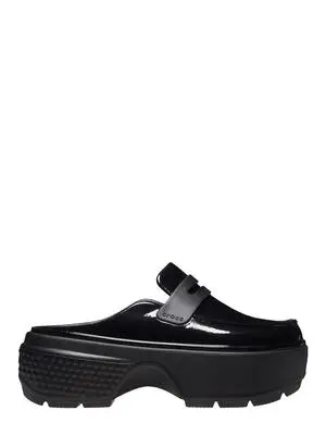 CROCS Stomp High Shine Loafer - Black