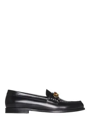 Valentino Garavani Vlogo Chain Loafers - Black