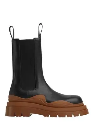Bottega Veneta Tire Ankle Boots - Black