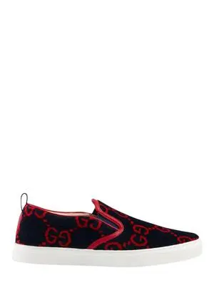 Gucci Gg Terry Cloth Slip-on - Blue
