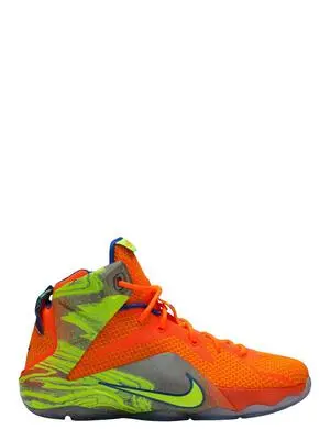 Nike Lebron 12 Gs 'six Meridians' Athletic Sneakers - Orange