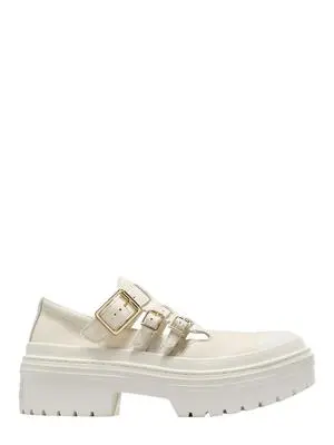 CONVERSE Chuck Taylor All Star Lugged Heel Mary Jane Platform Low - Cream