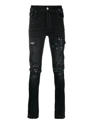 Amiri Mx1 Paint Splatter - Black