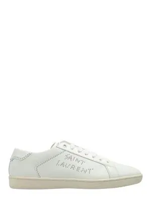 Saint Laurent Sl-80 Low 'optic Studded' Sneakers - White