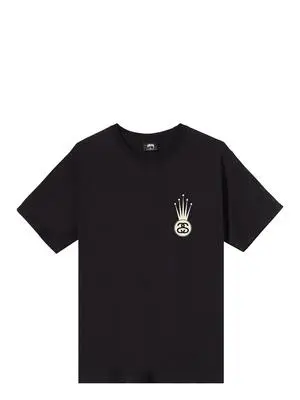 StÜssy Crown Link Tee - Black