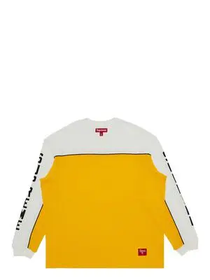 Supreme Paneled Piping Long-sleeve Top - Yellow