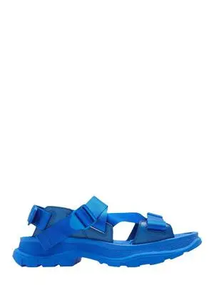Alexander McQueen Strappy Leather Sport Sandal - Blue
