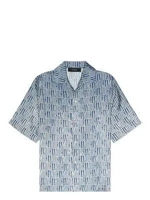 Amiri Printed Bowling Shirt - Blue