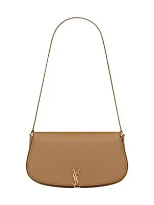 Saint Laurent Mini Voltaire Box Bag - Tan