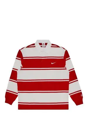 Supreme X Nike Stripe Rugby - Red
