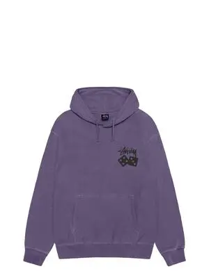 StÜssy Dice Pigment-dyed Hoodie - Purple