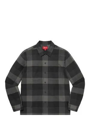 Supreme Plaid Flannel Shirt - Black