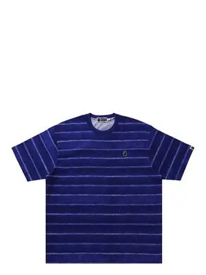 A BATHING APE Wave Pattern Relaxed Fit Tee - Purple