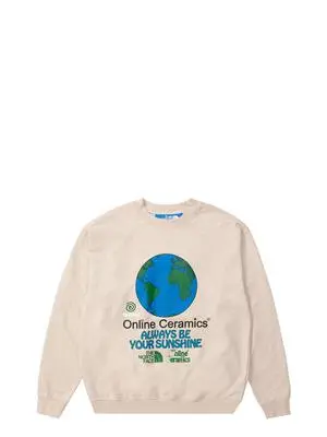 The North Face X Online Ceramics Graphic Crew Sweatshirt - Cream