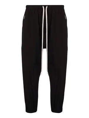 Rick Owens Cropped Track Pant - Black