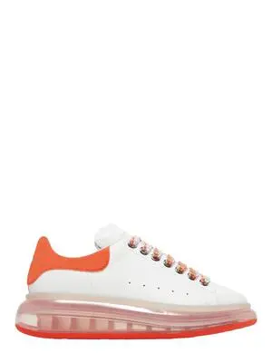 Alexander McQueen Oversized Sneakers With Clear Sole - White