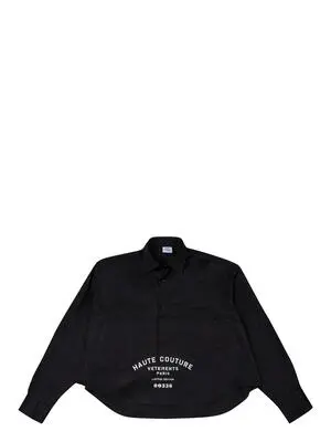 Vetements Haute Couture Cropped Shirt - Black