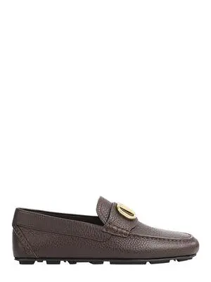 Valentino Garavani Plaque Slip-on Loafer - Brown