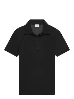 COURREGES Ac Mesh Polo - Black