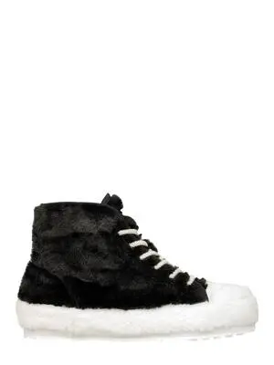 Marni Teddy Tennis High Sneakers - Black