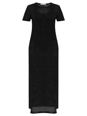 LEMAIRE Column Dress With Slits - Black