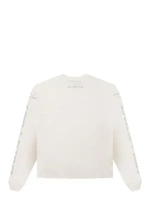 HELLSTAR H Cursive Logo Longsleeve - White