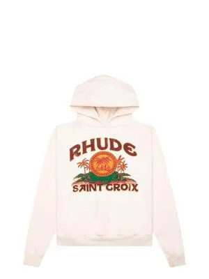 Rhude Saint Croix Hoodie - White