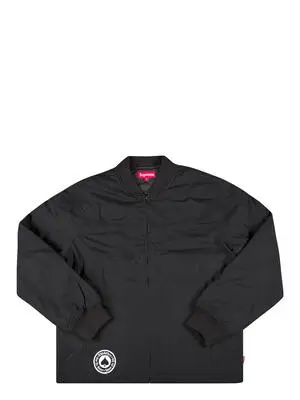 Supreme Poplin Crew Jacket - Black