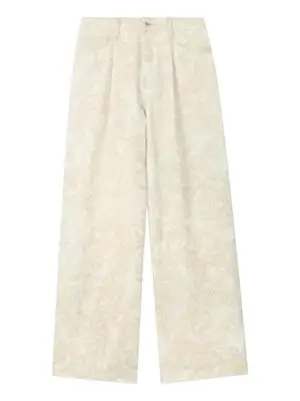 Kenzo Baggy Fit Rinse Denim Jeans - White
