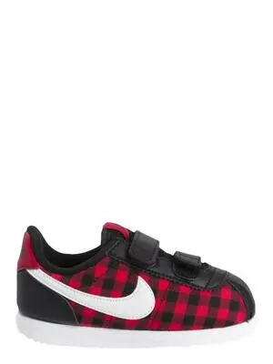 Nike Cortez Basic Txt Se Tdv Plaid Sneakers - Red