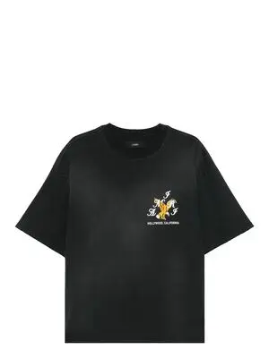 Amiri Crystal Eagle Tee - Black