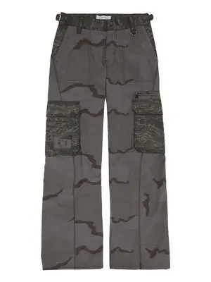 MARINE SERRE Regenerated Camo Cargo Pants - Grey