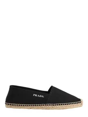 Prada Logo Espadrilles - Black
