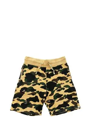 A BATHING APE 1st Camo Sweat Shorts - Yellow