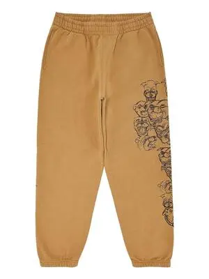 Supreme Embroidered Sweatpants - Tan