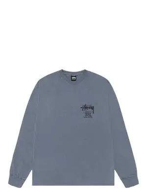 StÜssy Classic Gear Long-sleeve Tee - Blue