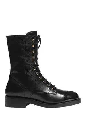 Chanel Combat Boot - Black