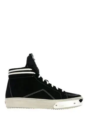 Rhude V1 High Top Sneakers - Black