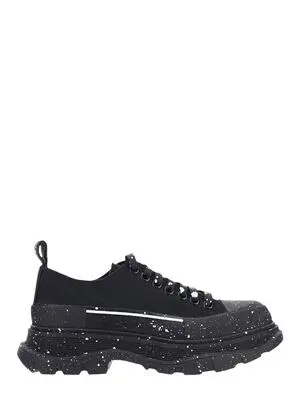 Alexander McQueen Tread Slick Lace Up Sneakers - Black