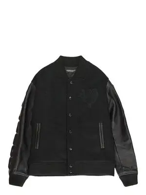 UNDERCOVERISM Wolf Rose Varsity Jacket - Black