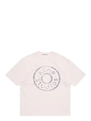 Acne Studios Button Logo Tee - Pink