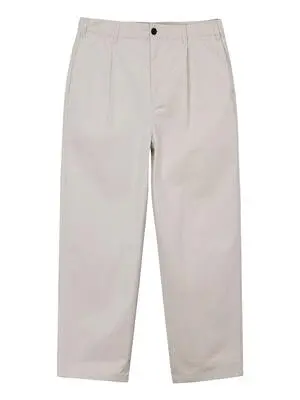 StÜssy Twill Volume Pleated Trouser - Cream