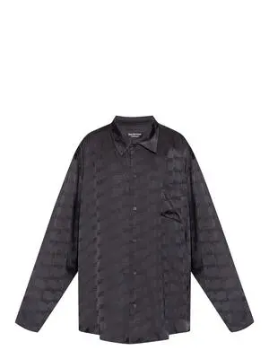 Balenciaga Long-sleeve Minimal Shirt - Grey