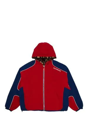 Supreme Faux Fur Reversible Hooded Track Jacket - Red