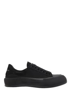 Alexander McQueen Deck Plimsoll Low Sneakers - Black