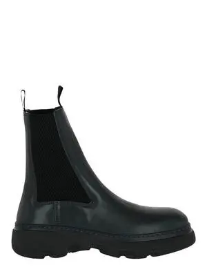 Burberry Creeper Chelsea Boots - Green