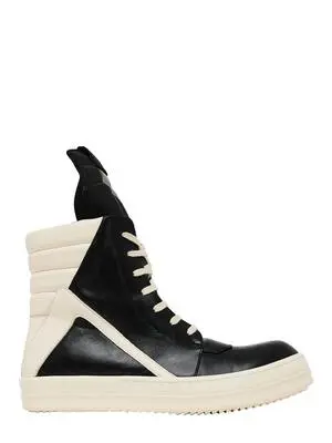 Rick Owens Luxor Geobasket Sneakers - Black