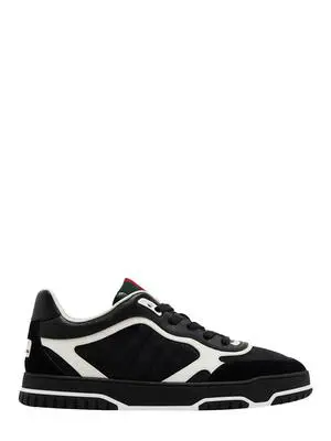 Gucci Re-web Gg Canvas Sneakers - Black