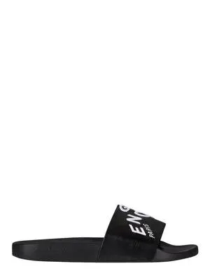 Givenchy Embroidered Flat Slide - Black